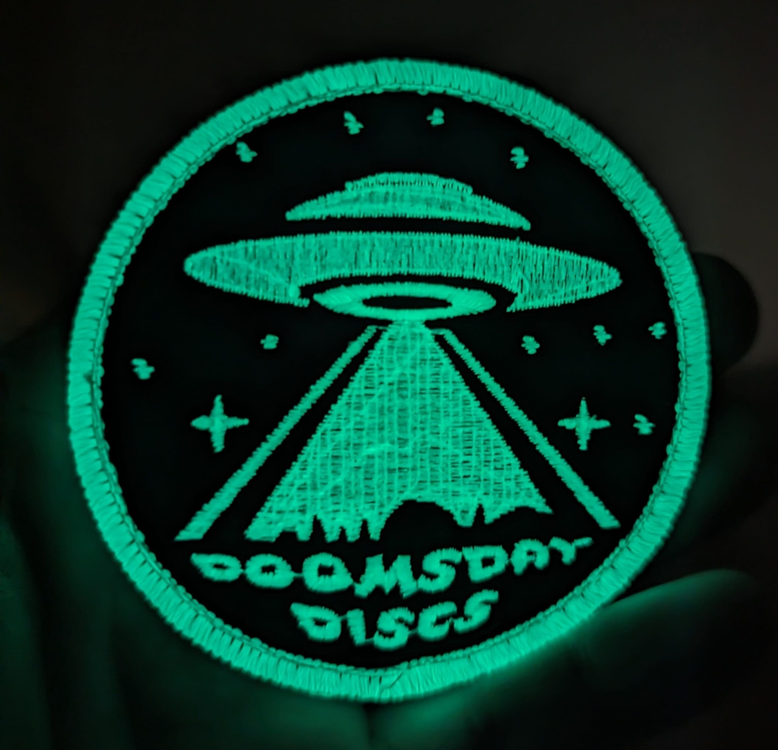UFO Glow-in-the-Dark Velcro Patch – Doomsday Discs
